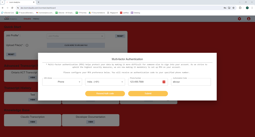 Mandatory - Multi Factor Authentication